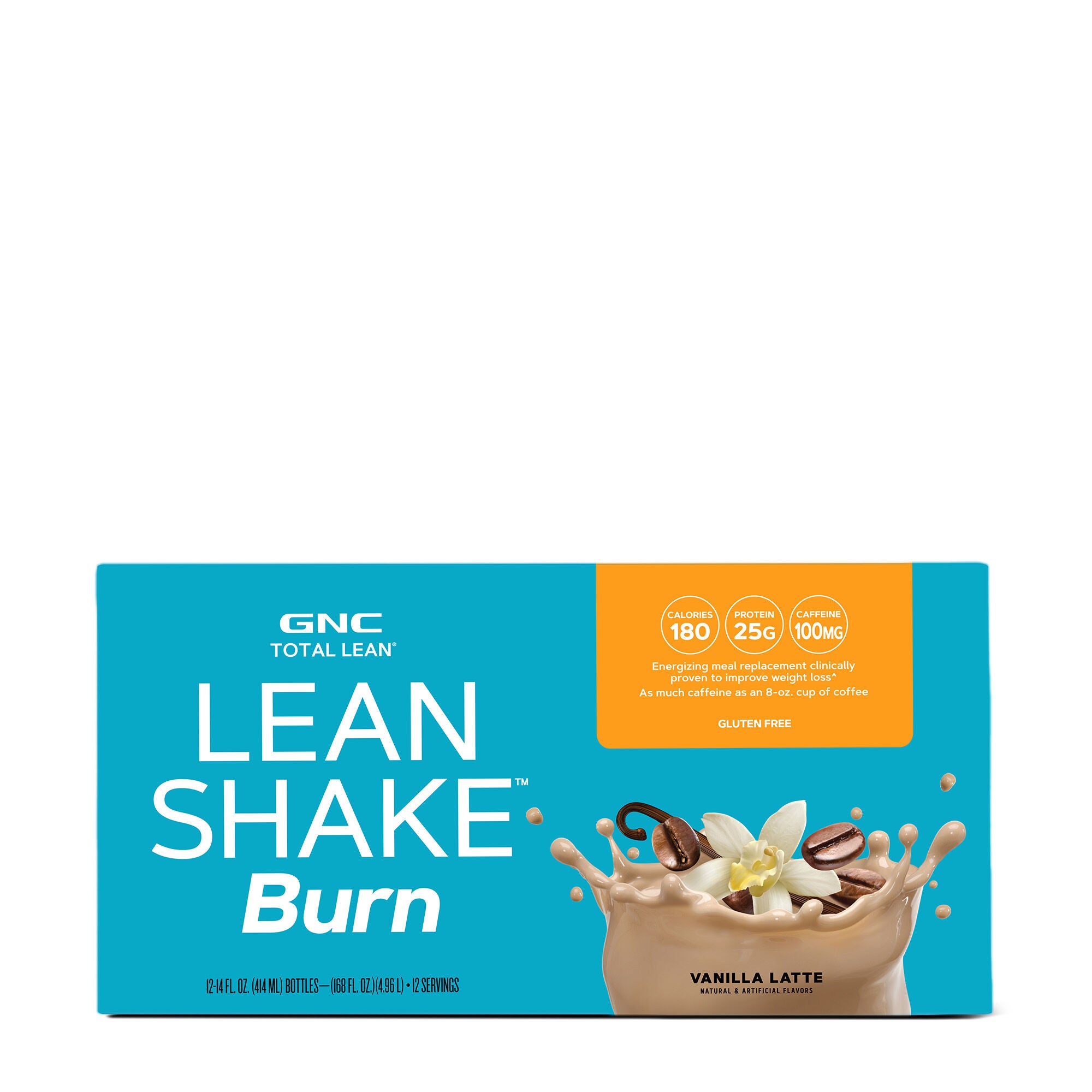 GNC Total Lean Lean Shake Burn 12 pack - Vanilla Latte | GNC